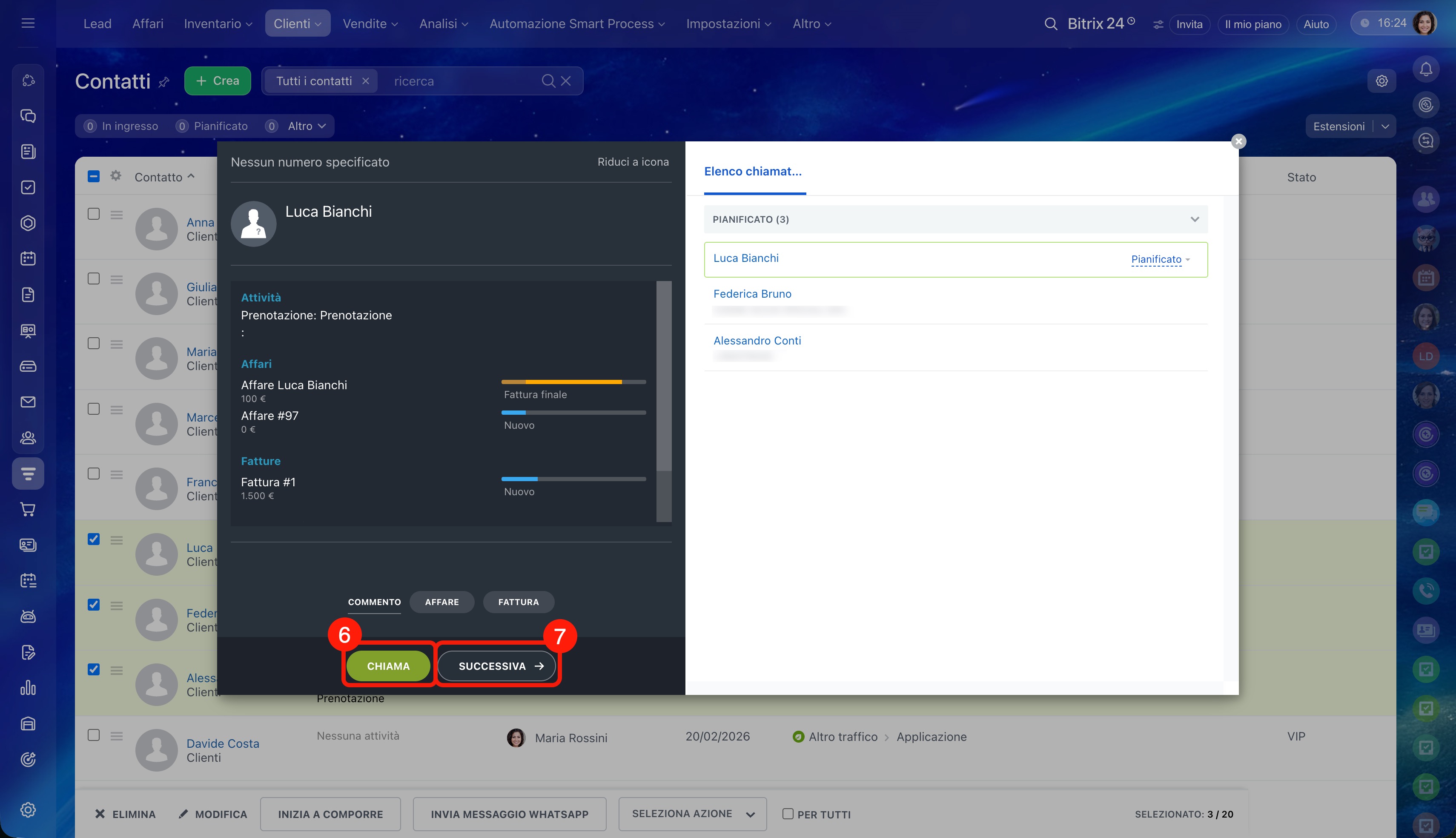 Composizione di massa nel CRM