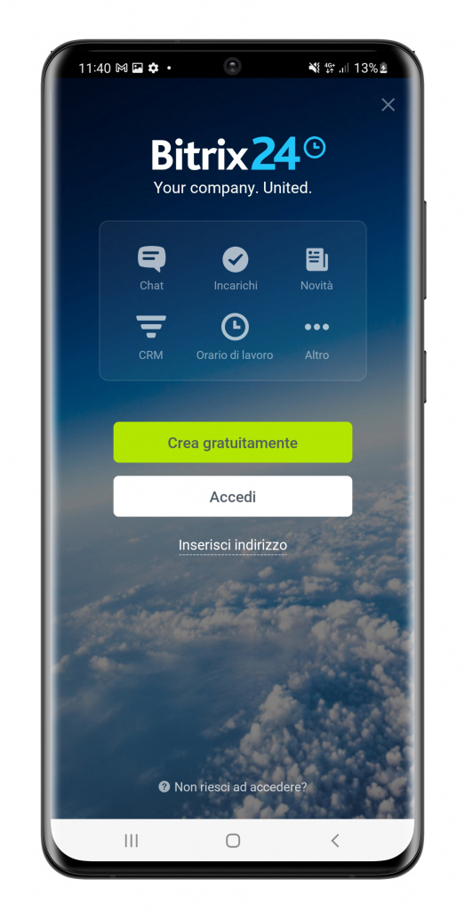 Come accedere o cambiare l’account nell’app mobile?