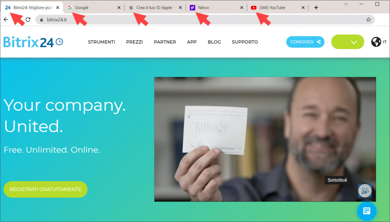 Favicon del sito web